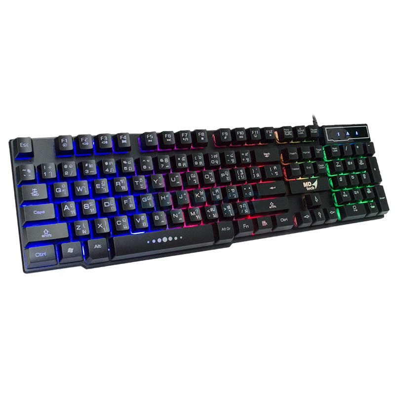 MD TECH K3+M30 มีไฟ LED ชุดมีไฟ Keyboard And Mouse Combo ของแท้ - ple ...