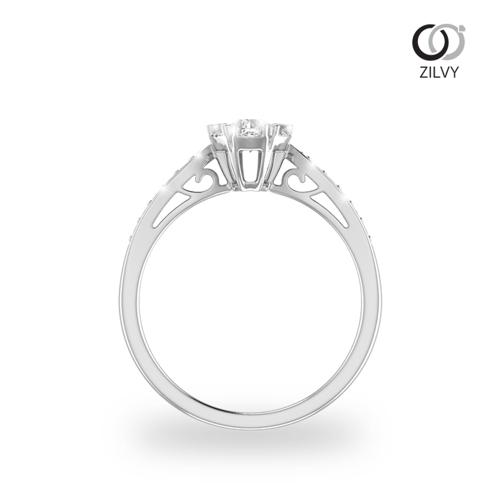 Zilvy แหวนเพชรผู้หญิงเพชรรวม 0.42 กะรัต น้ำร้อย - Zilvy - ThaiPick