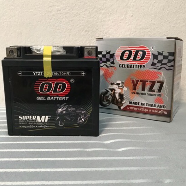 แบตเตอรี่แห้ง OD YTZ7 (12V7Ah) สำหรับ ...