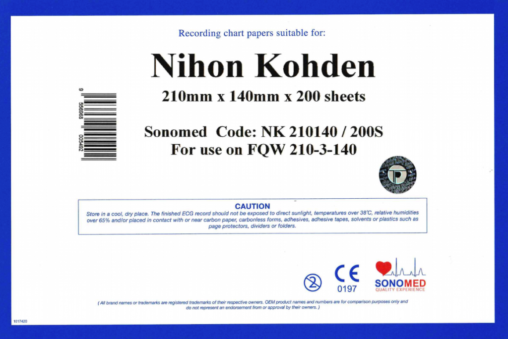 ACCU-CHART EKG ROLL สำหรับเครื่องยี่ห้อ NIHON KOHDEN | Lazada.co.th