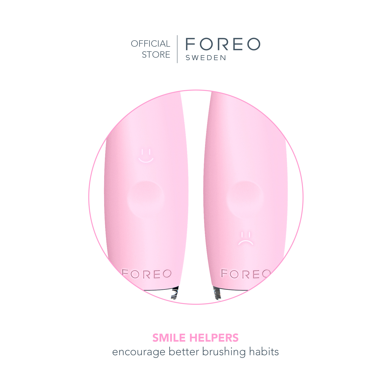 FOREO ISSA Mikro - Pearl Pink แปรงสีฟันไฟฟ้า ฟอริโอ้ อิซซ่าไมโคร สีชมพู ...