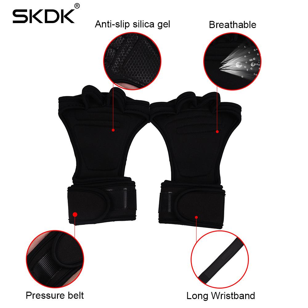 ML ถุงมือ เซพข้อ ถุงมือฟิตเนส SKDK Training Gloves หนังกลับ สแต๊ป หนัง ...