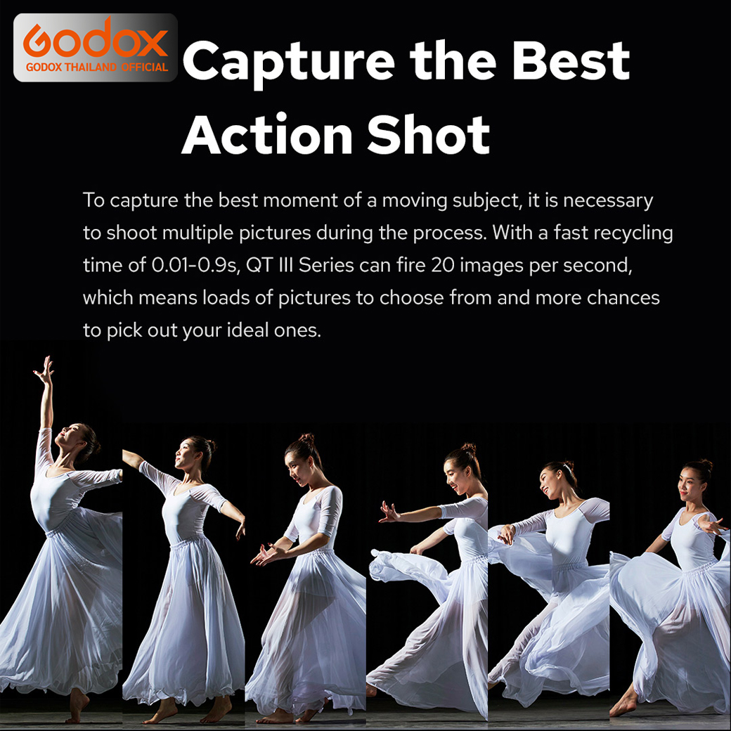 Godox Flash QT600III M ( QT600 III M - 600W ) - Bowen Mount - รับประกัน ...