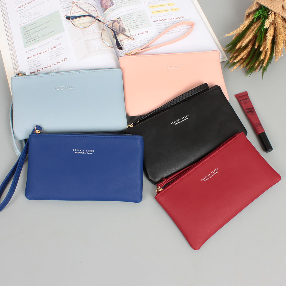 ifashionbagshop(IF1122) -L3กระเป๋าสตางค์คล้องแขนใส่มือถือได้หนังPUหนัง ...