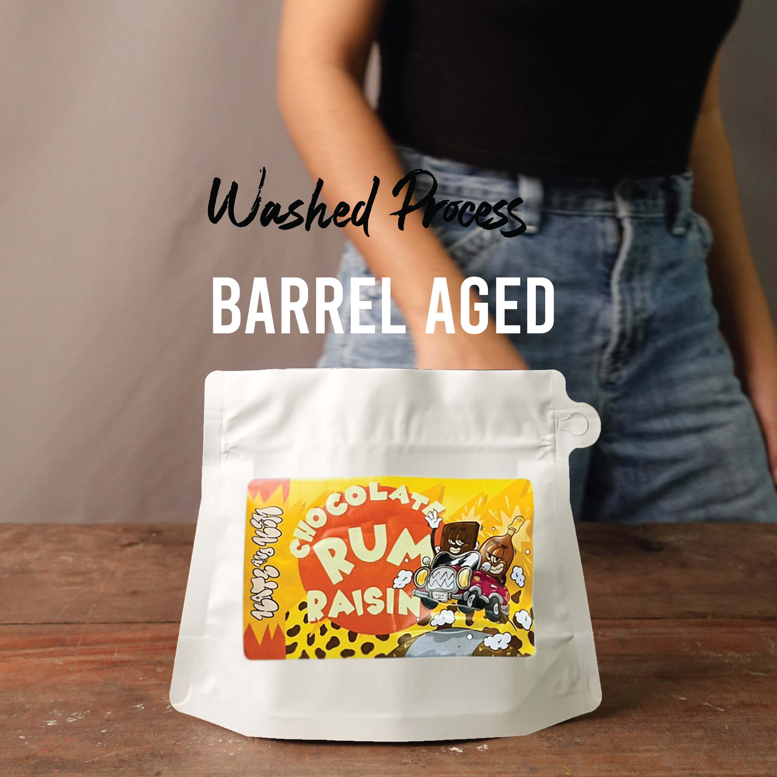 Kate&Kim (( Chocolate Rum Rasin Cake )) Barrel Aged เมล็ดกาแฟคั่ว ...