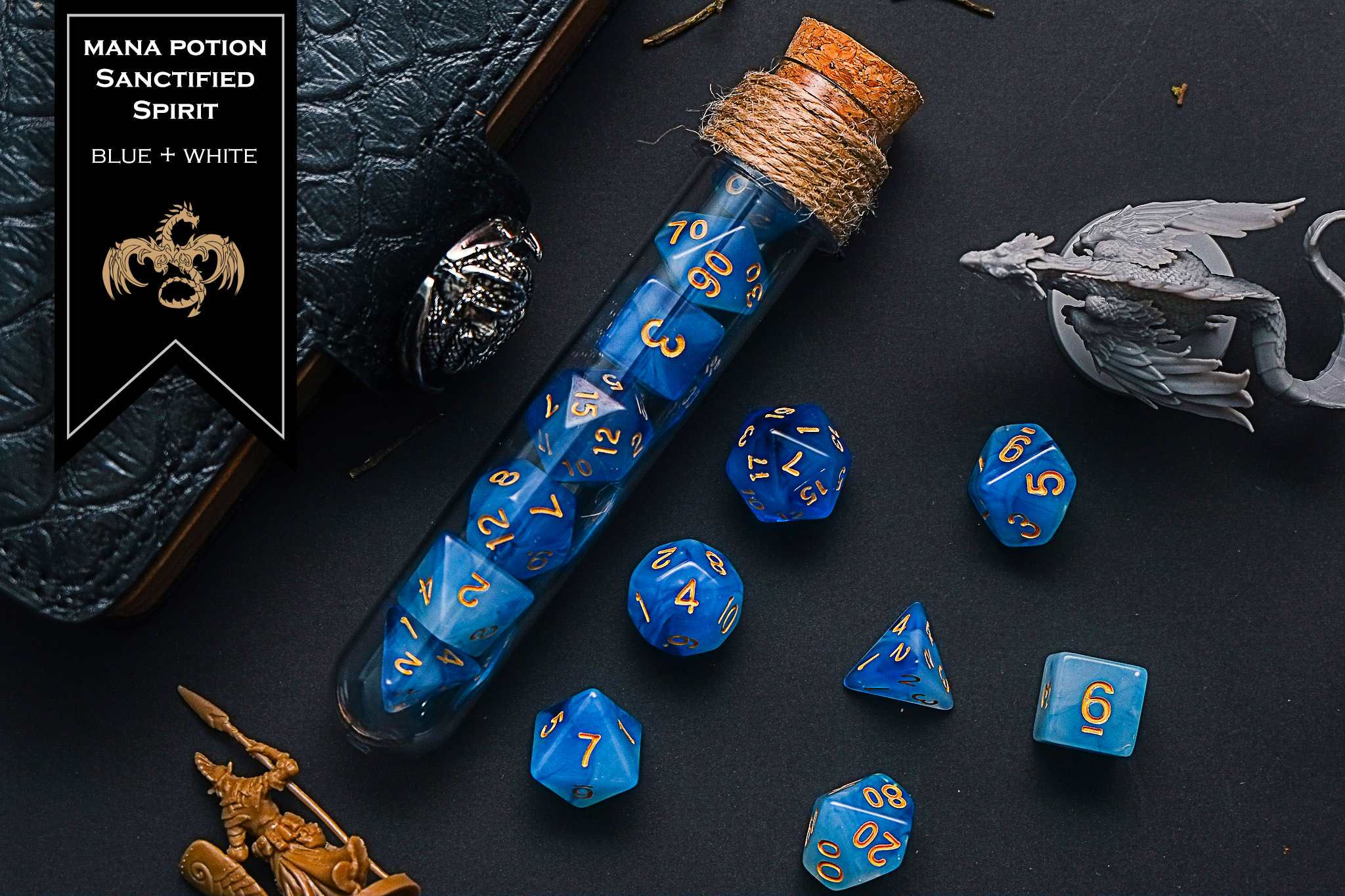Eternal Magical Potion Flask with Dice Set of 7 | ลูกเต๋า Dice For DnD ...