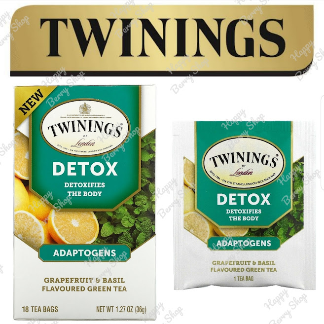 ⭐ Twinings ⭐ Detox, Adaptogens, Grapefruit & Basil Flavored Green Tea ...