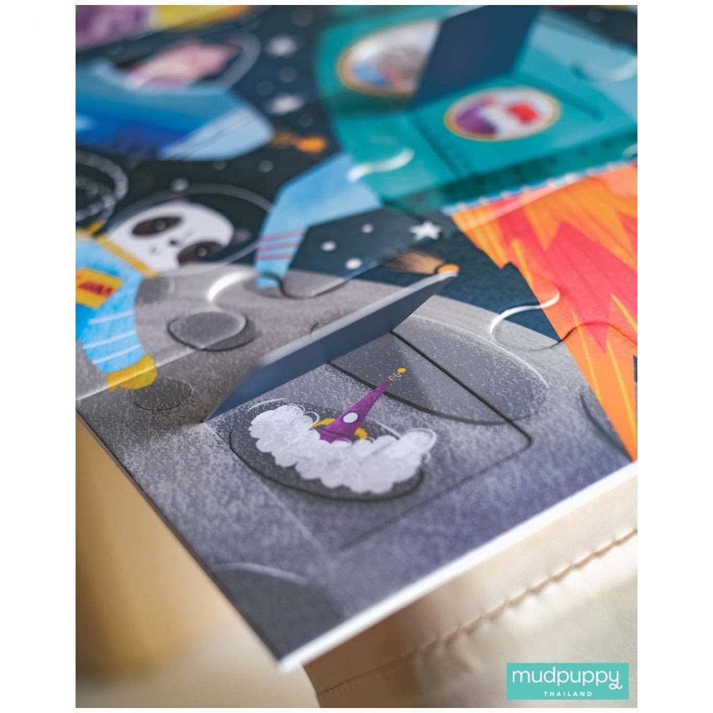 Mudpuppy – Blast Off! Lift the Flap Puzzle - TOYBIES - ThaiPick