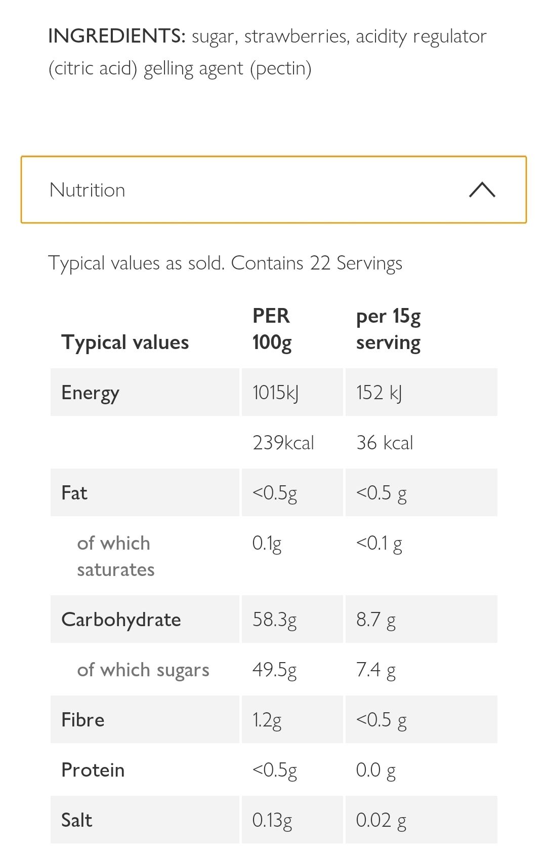 Waitrose Strawberry Extra Jam 340 g. แยม สตรอร์เบอรี่ - My79KoreaShop ...