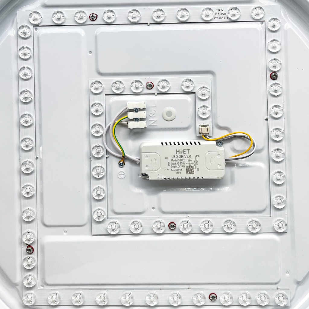 HiET 2ชั้น โคมไฟเพดาน 36W 3แสงใน 1 โคม โคมเพดานกลม LED 3 Color โคมไฟ โคมซาลาเปา โคม โคมเพดาน ...