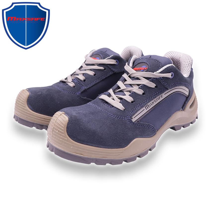 MAXSAFE รองเท้าเซฟตี้แฟชั่น สีน้ำเงิน Metal Free รุ่น SSMS7296BLUE ...
