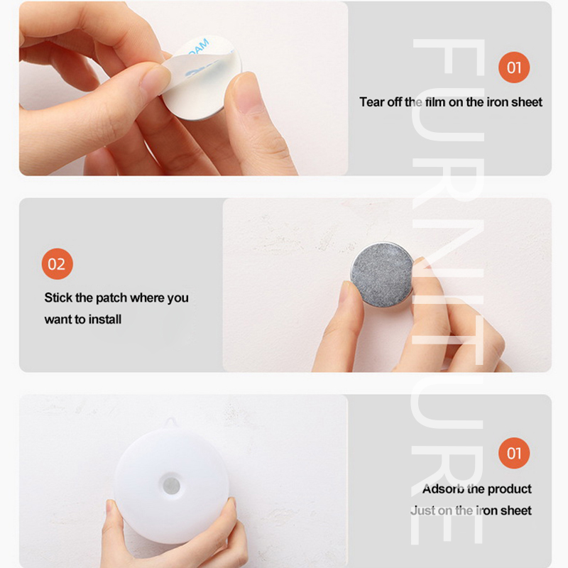 ⚡FT⚡Round Touch Sensor Light Charging Induction Night Light Wireless ...