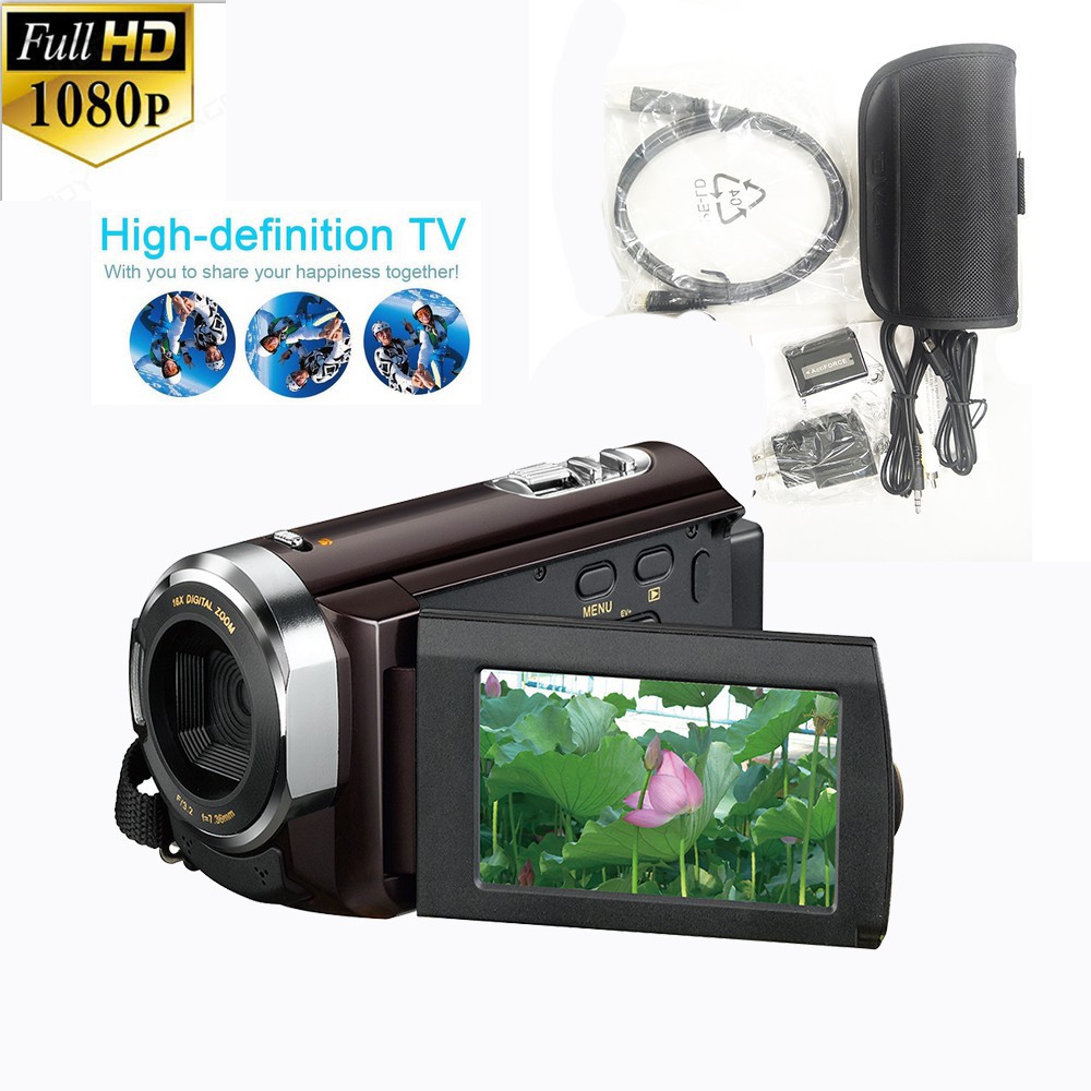 ☆HD 1080P Digital Video Camcorder Camera DV DVR 2.7'' TFT LCD 16X ...