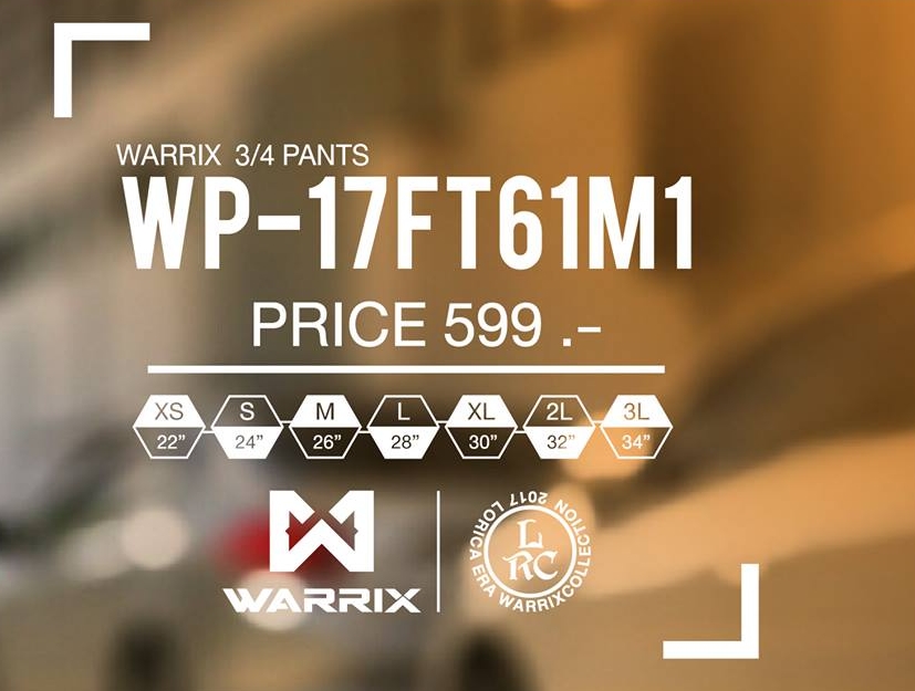 WARRIX กางเกงลำลองขาสามส่วน ทีมชาติไทย ของใหม่ เกรดนักเตะ ไทยลีค ช้างศึก กางเกงกีฬา Thailand ...