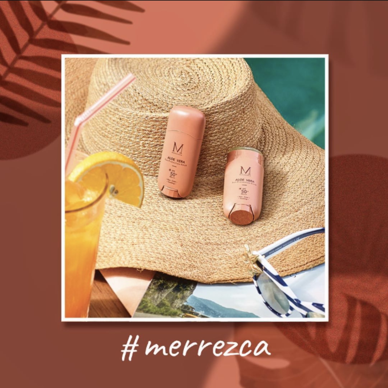 MERREZCA Aloe vela Sun Protection Stick SPF 50 PA กันแดดเนื้อเจลโปร่งใส ...