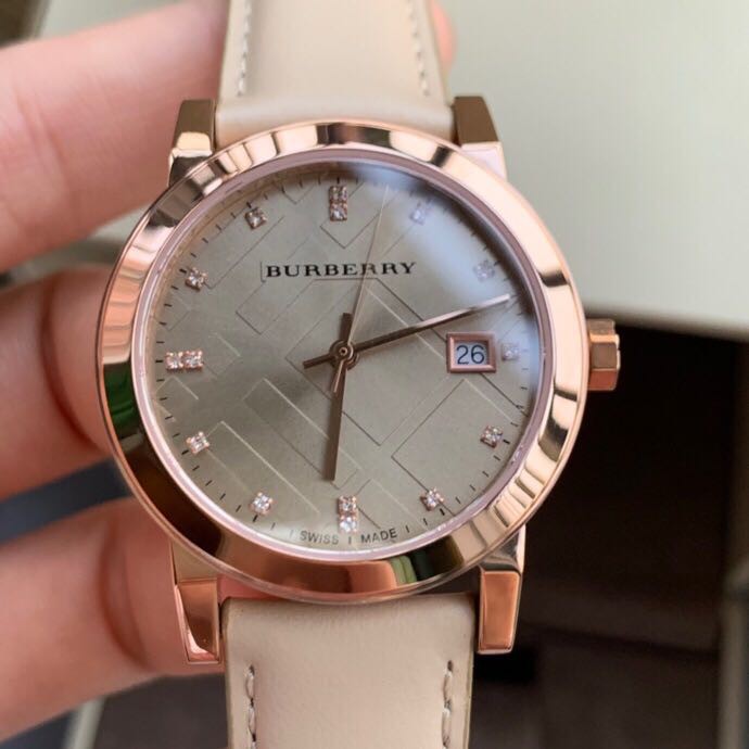 พร้อมสต็อก นาฬิกาผู้หญิง classic Burberry watch BU9131 diamond -34mm ...