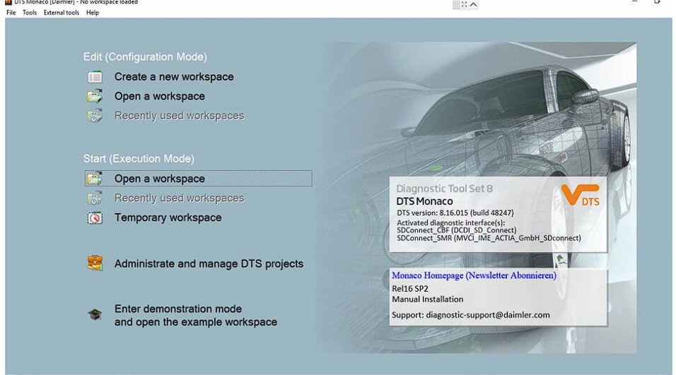 โปรแกรม DTS Monaco 8.16 Benz C4 Connector C5 multiplexer C6 VCI - Best ...