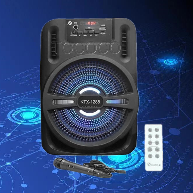 พร้อมส่ง KTX-1285 ลำโพงบลูทูธลำโพงพร้อมไมค์+รีโมท ดอก6.5 นิ้ว เสียงดี เบสแน่น รองรับไมโครโฟน ...