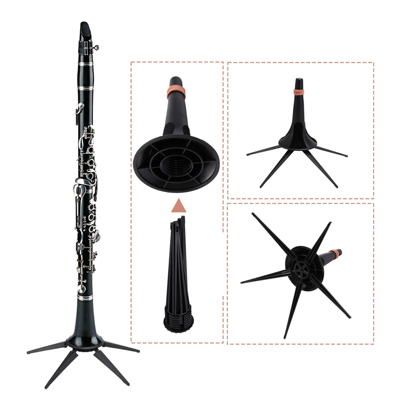 Clarinet Stand Holder 5-Leg Metal Clarinet Stand Portable Clarinet ...