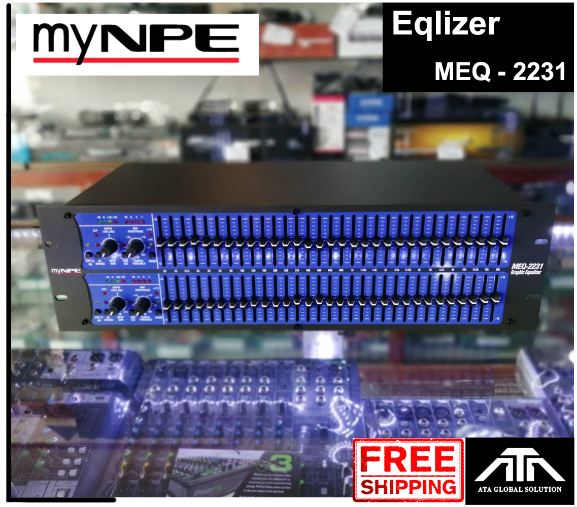 อีคิว EQUALIZER อีควอไลเซอร์ ยี่ห้อ MYNPE รุ่น MEQ-2231 myNPE MEQ-2231 Stereo Equalizer MEQ2231 ...
