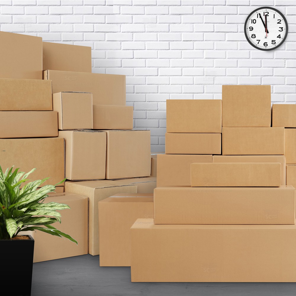 โปรโมชั่น SC Paper-Pack กล่องลูกฟูก 5 ชั้น 40.00x45.00x35.00cm (H) (แพ ...