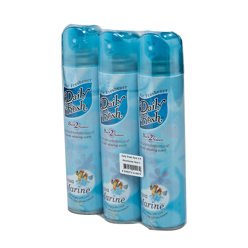 เดลี่เฟรช สเปรย์ปรับอากาศ กลิ่นอะความารีน 250 มล. x 3 กระป๋อง ไม่พอใจ ...