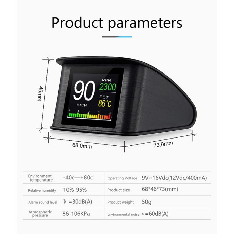 OBD2 สมาร์ทเกจ Smart Gauge Digital Meter/Display P10 Plus เมนูภาษาไทย ...