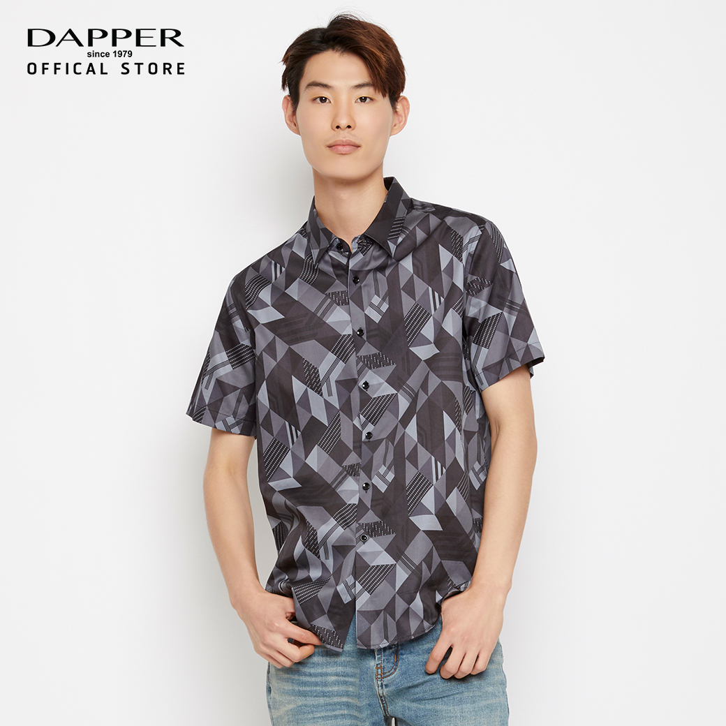 DAPPER เสื้อเชิ้ตฮาวาย Basic Bamboo Hawaii Shirt สีเขียวเข้ม - DAPPER ...