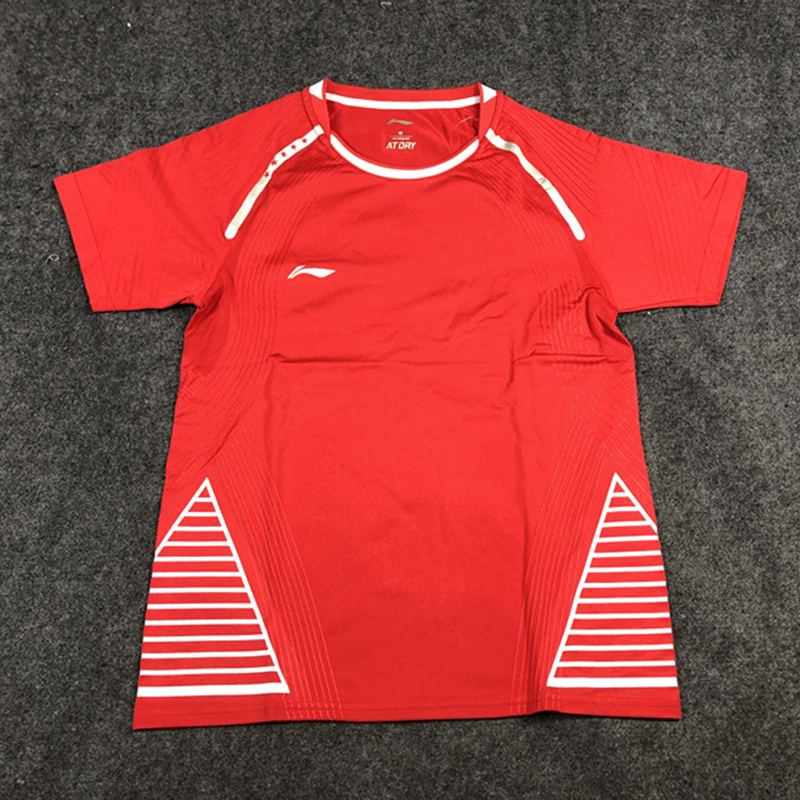 Li-Ning Men Short Sleeve shirt Sudirman Cup Professional Badminton ...