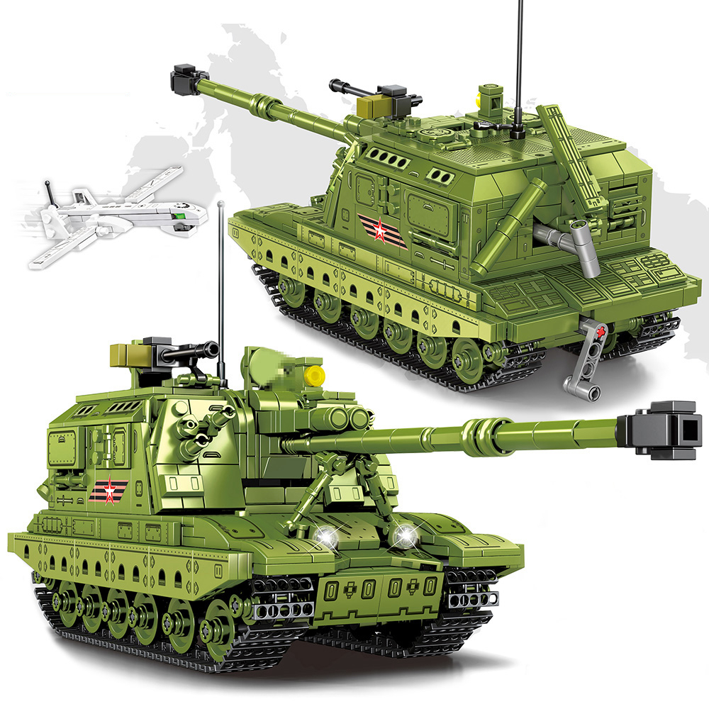 ProudNada Toys ตัวต่อ รถถัง ปืนครก ทหาร S SY SURVIVAL WARFARE 2S19 SELF ...