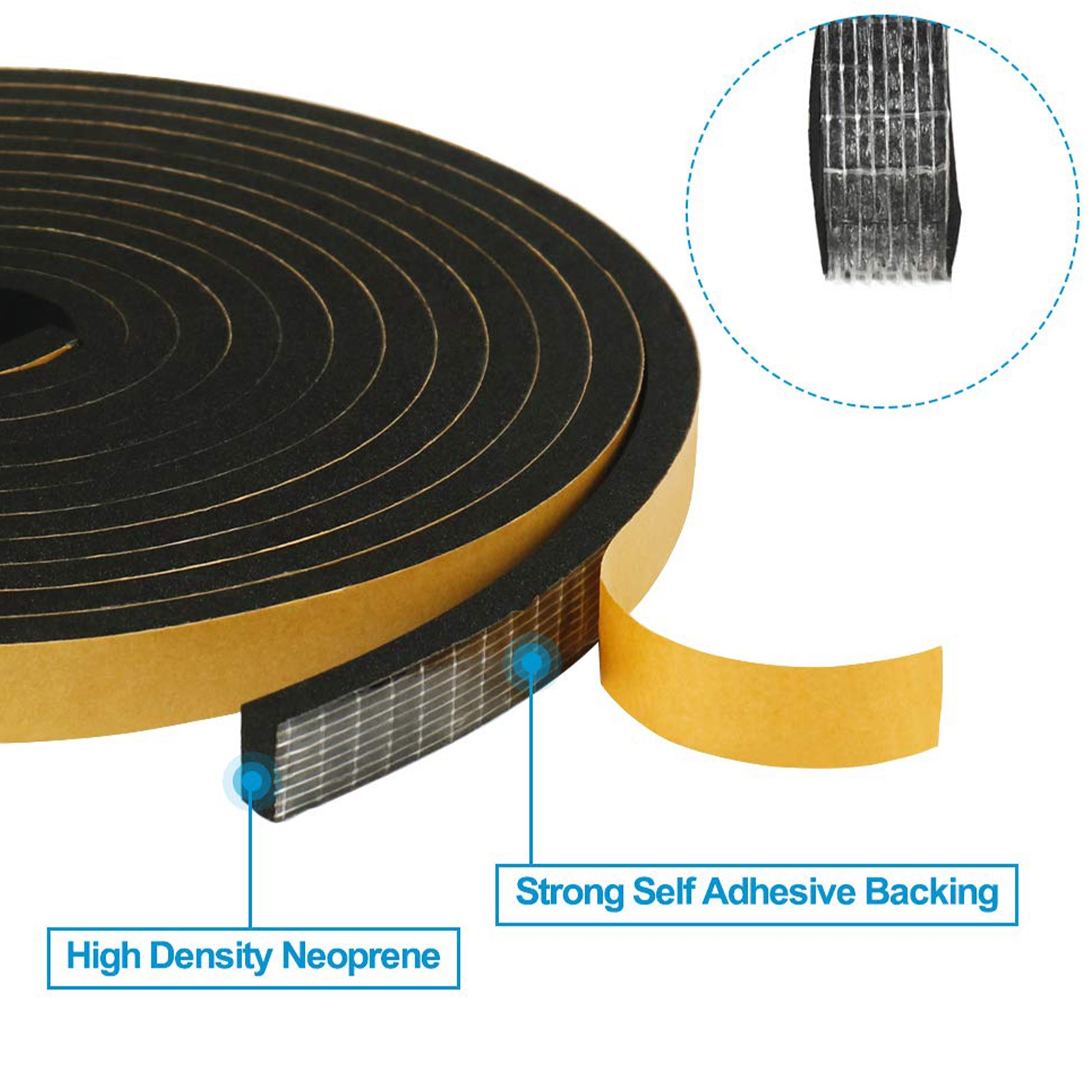 3m Window Sealing Strips Windproof Sound Proof Door Weather Stripping ...