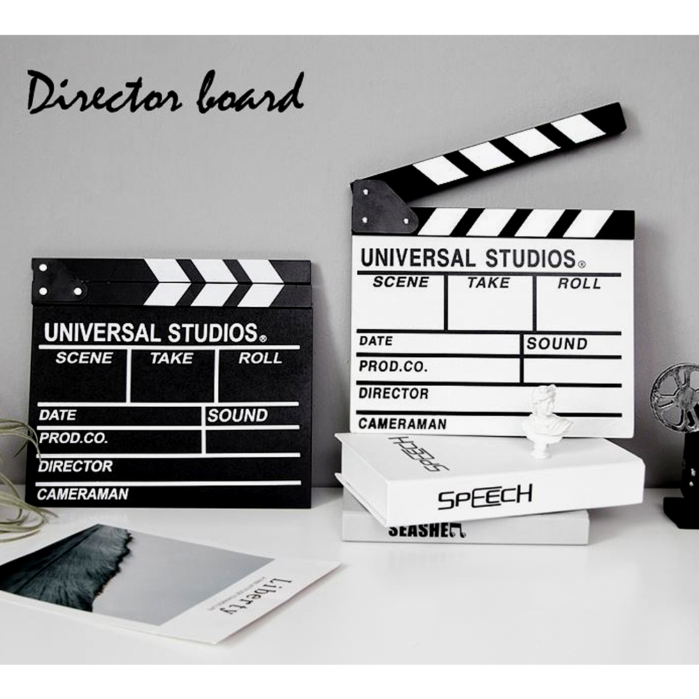 ขนาดใหญ่ 30 x 27 cm. Film Slate สเลทคัทฉาก ไม้คัทซีน ไม้คัดฉาก สำหรับ ...
