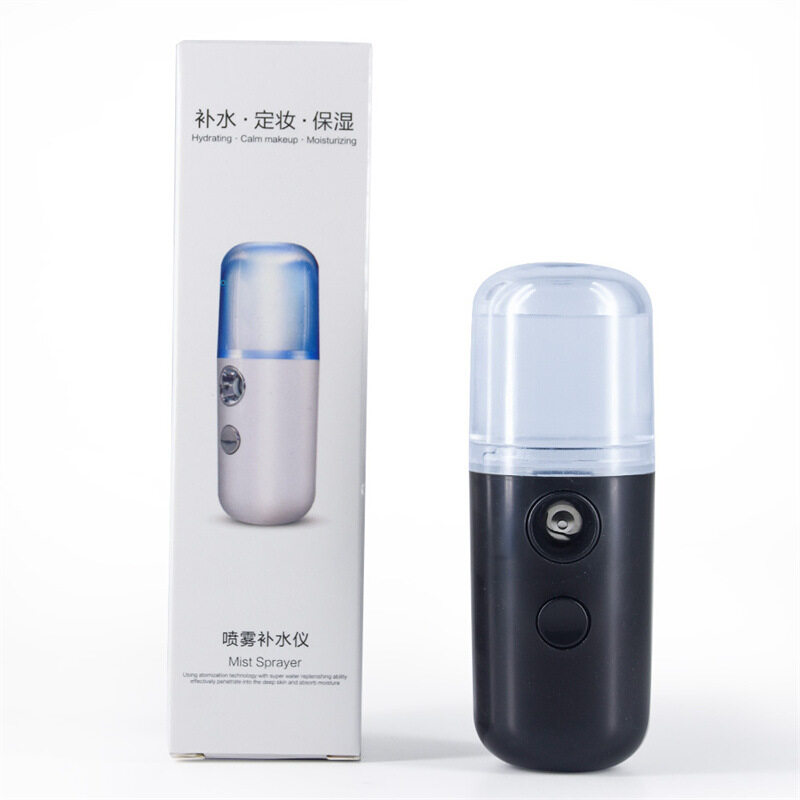 Nano Mist Facial Sprayer USB Humidifier Rechargeable Nebulizer Face ...