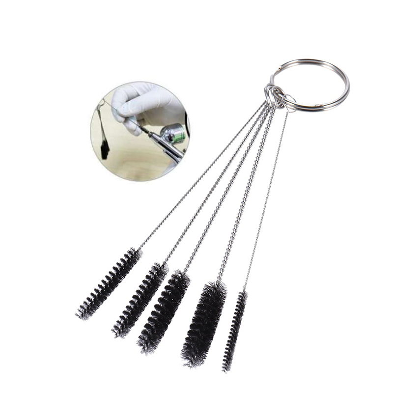 5pcs Mini Brush Set For Cleaning Airbrush Spray Paint , Nozzle Tip ...
