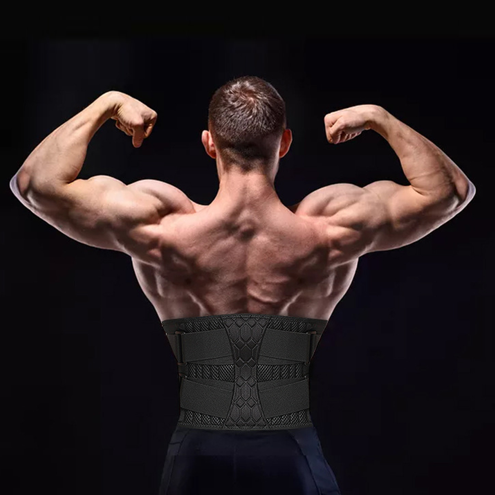 Lumbar Waist Support Belt Strong Lower Back Brace Support Corset Belt ...
