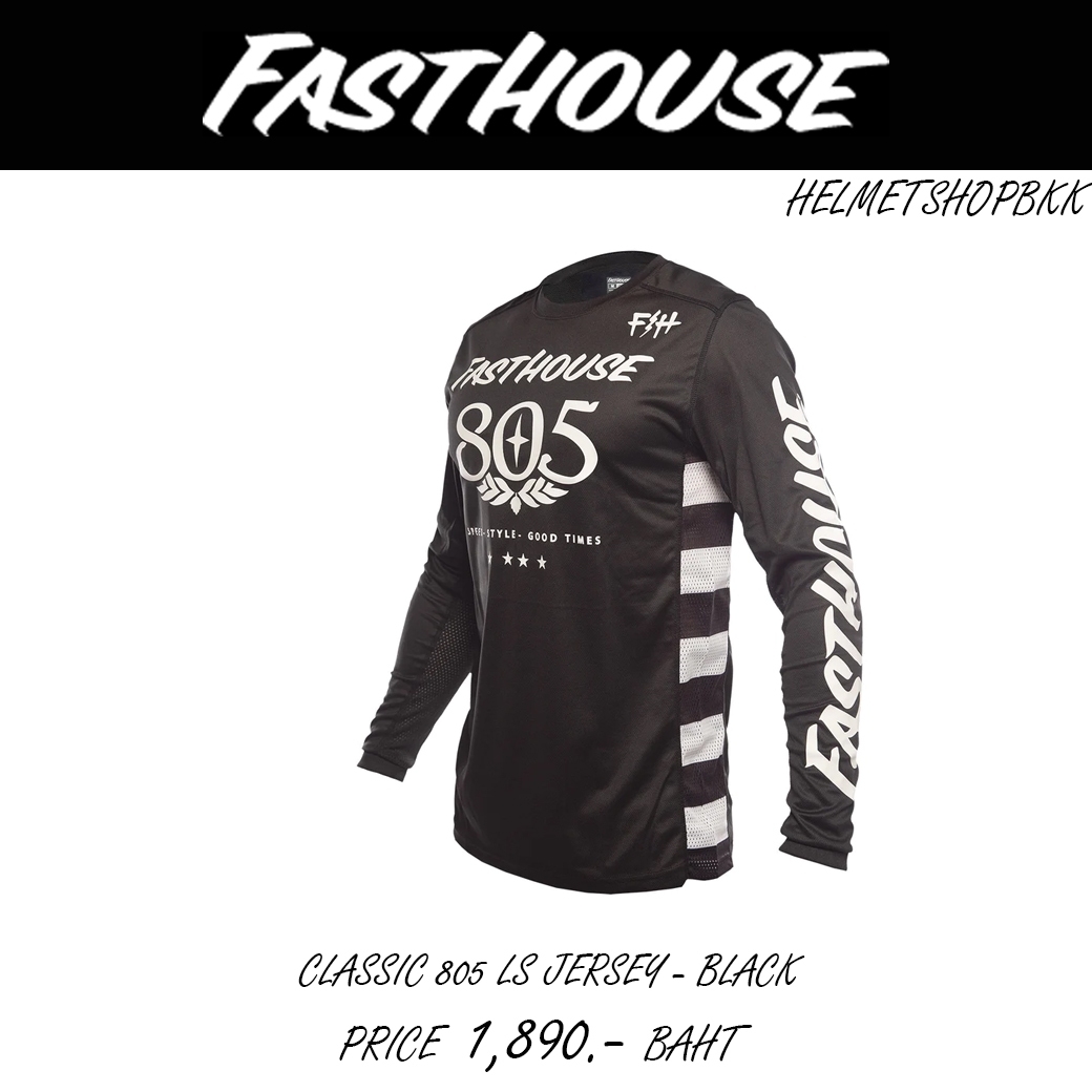 เสื้อแขนยาว FASTHOUSE CLASSIC 805 LS JERSEY BLACK - Helmetshopbkk ...