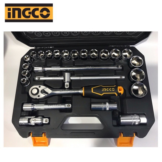INGCO ชุดลูกบล็อค 1/2" 25 ชิ้น รุ่น HKTS12251 (25Pcs 1/2" socket set ...