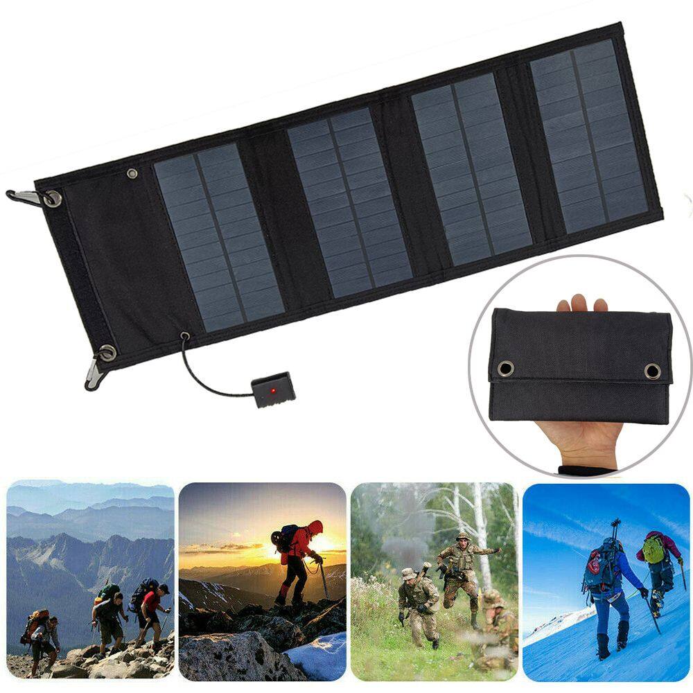 CHOETECH 50W Portable Solar Phone Charger Solar Power Charger Dual USB ...