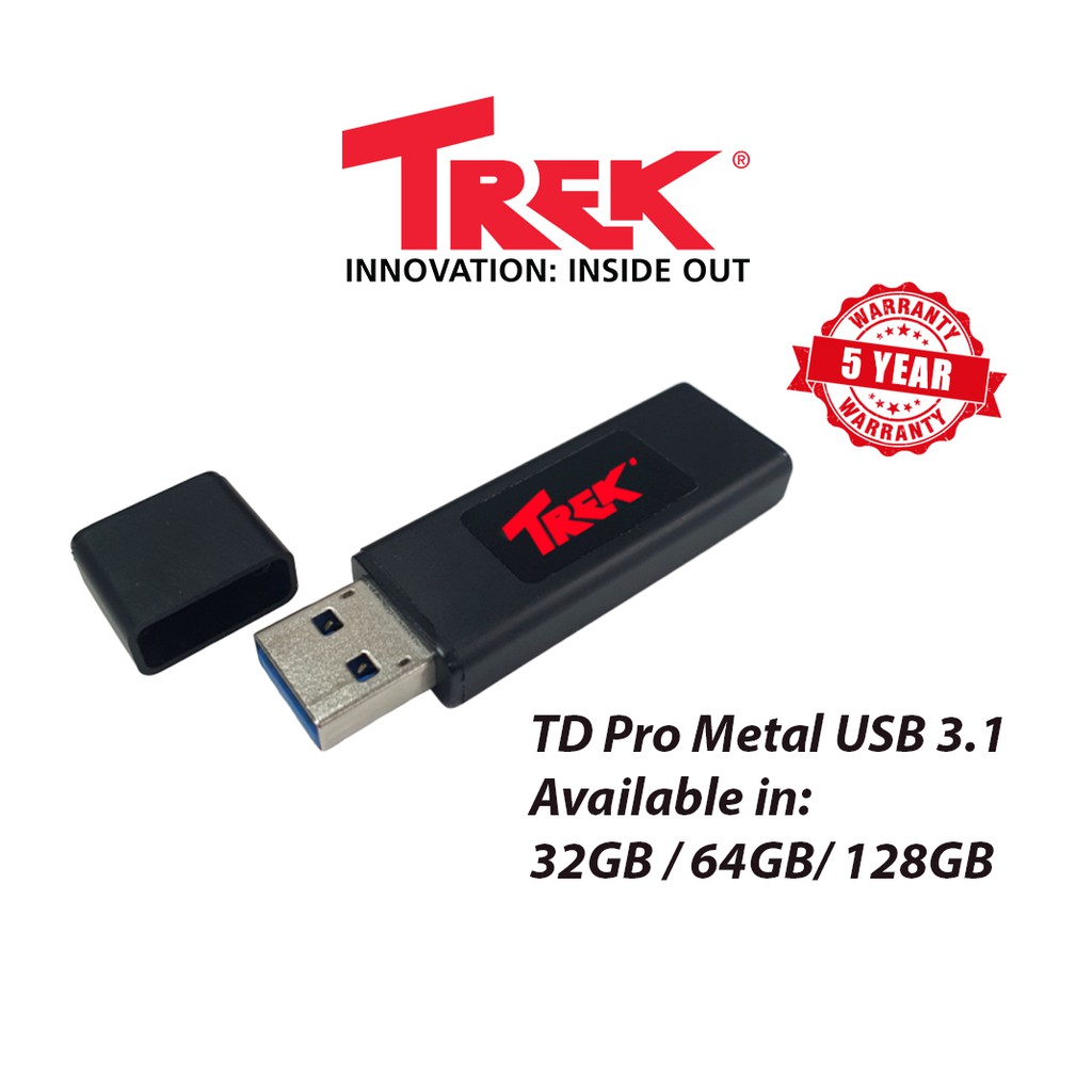 แฟลชไดร์ 3.0 Trek TD Pro Metal USB 3.1 Flash Drive 32GB64GB LED ...