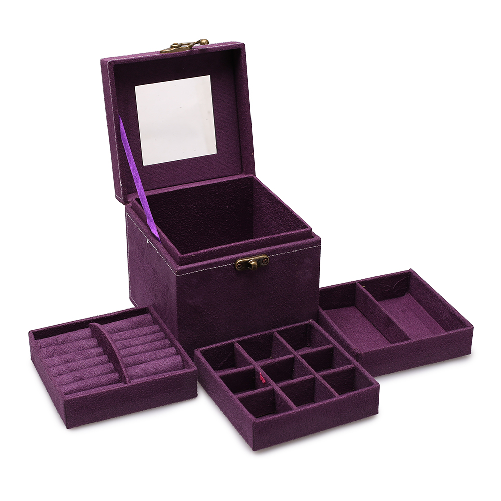 Fancybox กล่องเครื่องประดับเอนกประสงค์ 3 ชั้น (Square Jewelry Box ...