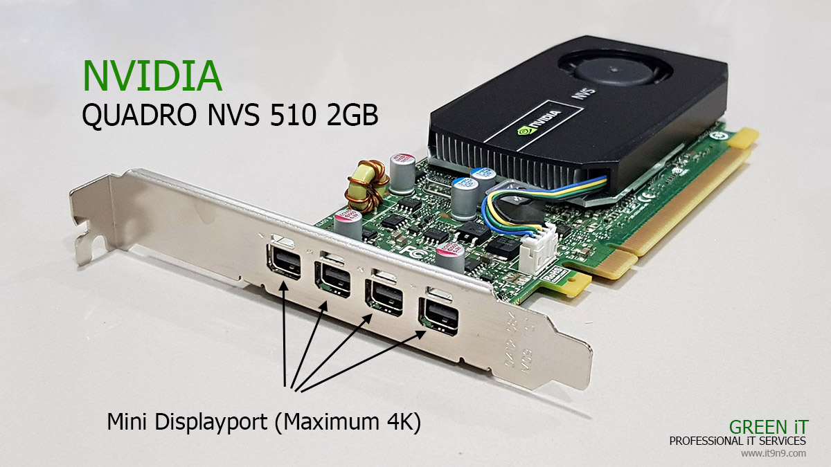 Quadro NVS 510 2GB การ์ดจอ Multi Display 4จอ 4K ดูหุ้น เทรดหุ้น simulation โฆษณา ประชาสัมพัธ์ ...