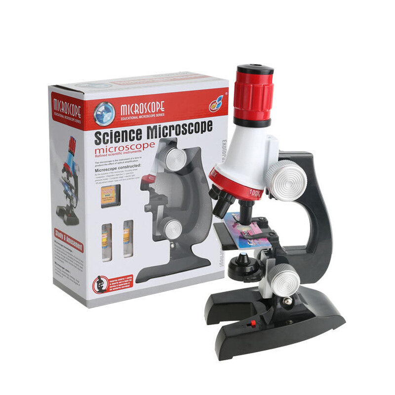 ชุดกล้องจุลทรรศน์ x100 x400 x1200 เท่า Microscope Laboratory Kids ...