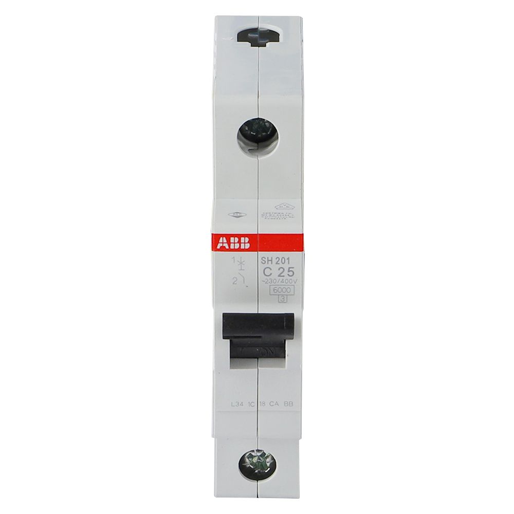 ((จัดโปร)) เซอร์กิตเบรกเกอร์ ABB SH201-C25 25A 1P อุุปกรณ์เบรกเกอร์และตู้ไฟ Circuit Breakers ...