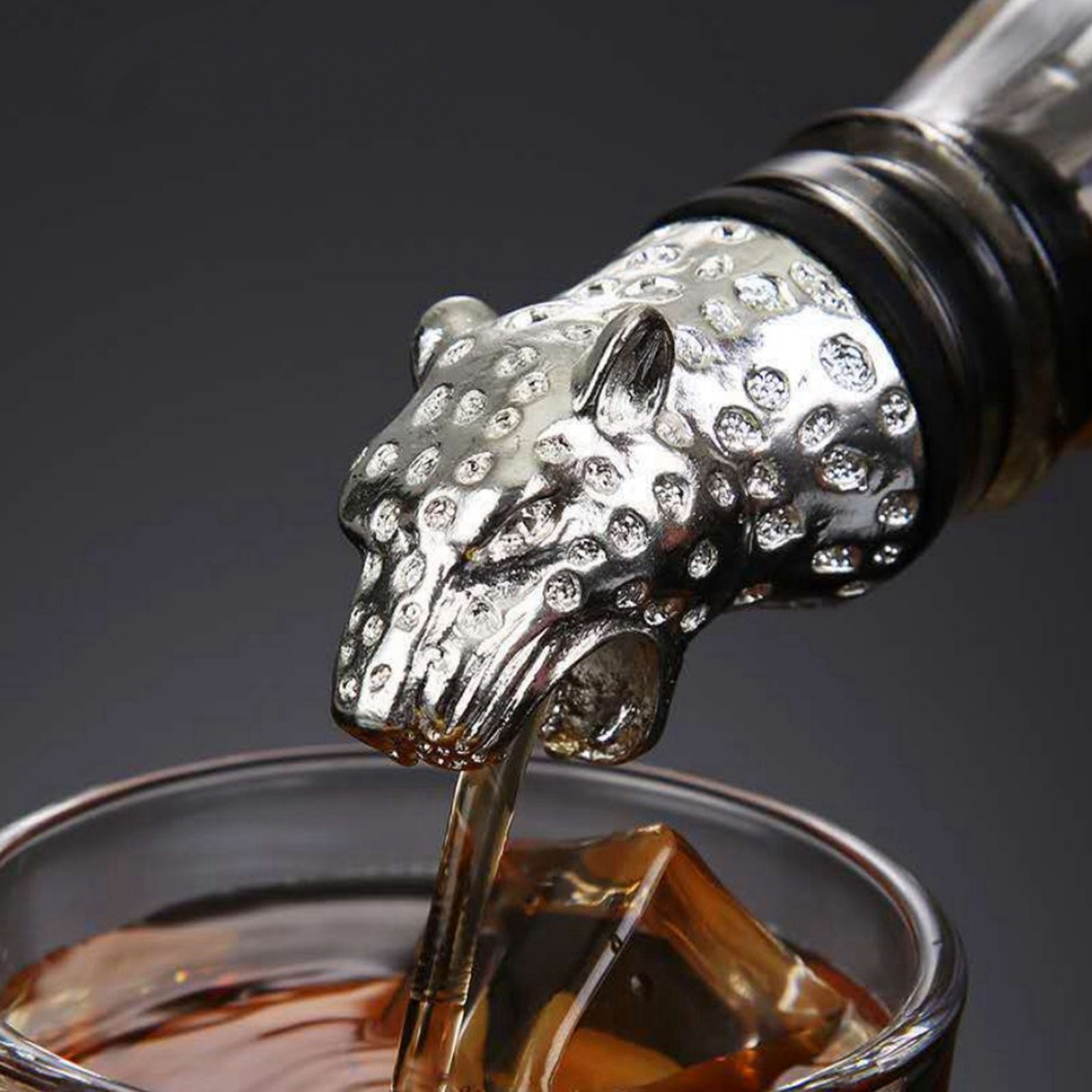 Alloy Silicone Wine Aerator Pourer Spout Wine Decanters Elephant Wine ...