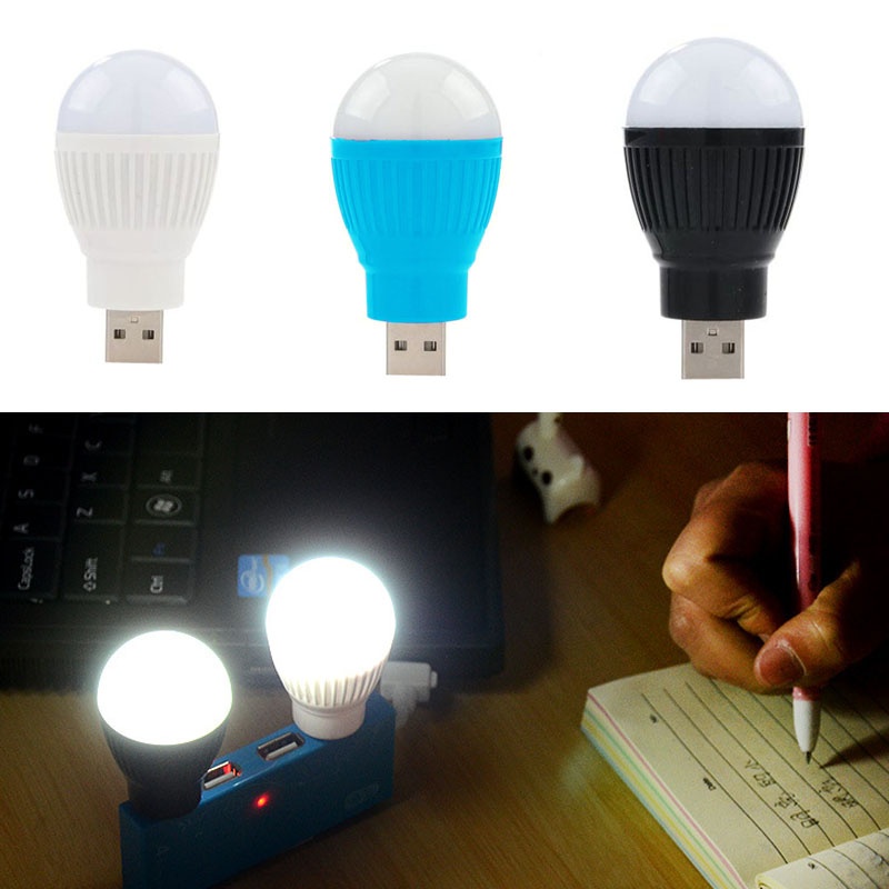 Newest Mini USB LED Light Portable 5V 5W Energy Saving Ball Lamp Bulb For Laptop USB Socket ...