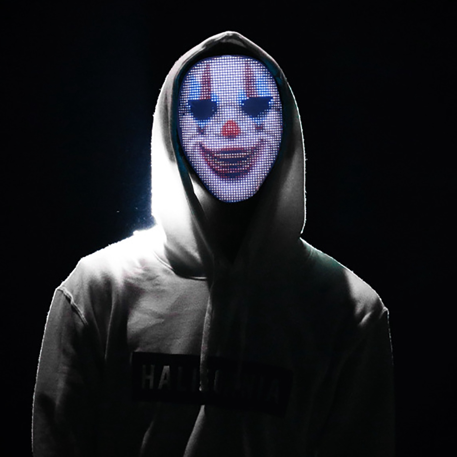 【Cosplay】LED Mask Shining APP Mask for Costume Halloween Christmas ...