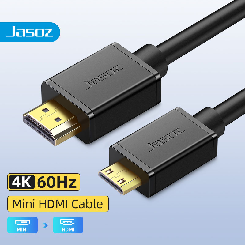 Jasoz Mini HDMI เป็น HDMI สายเคเบิล ตัวผู้ เป็น ตัวผู้ 1080P สาย HD ...
