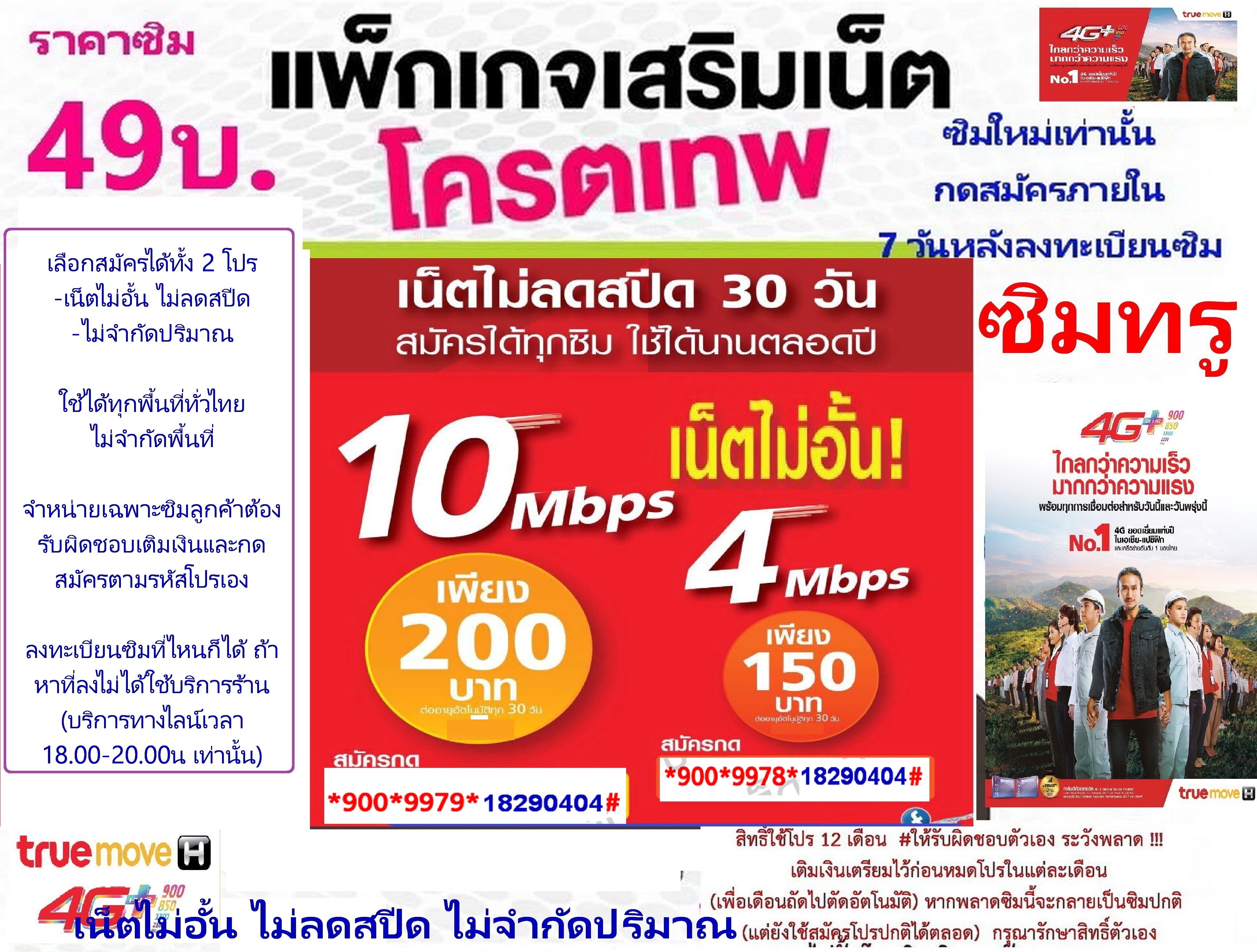 (ใช้ได้ทุกพื้นที่ทั่วไทย ขายเฉพาะซิมให้เติมเงินเอง สิทธิ์ 12 เดือน ...