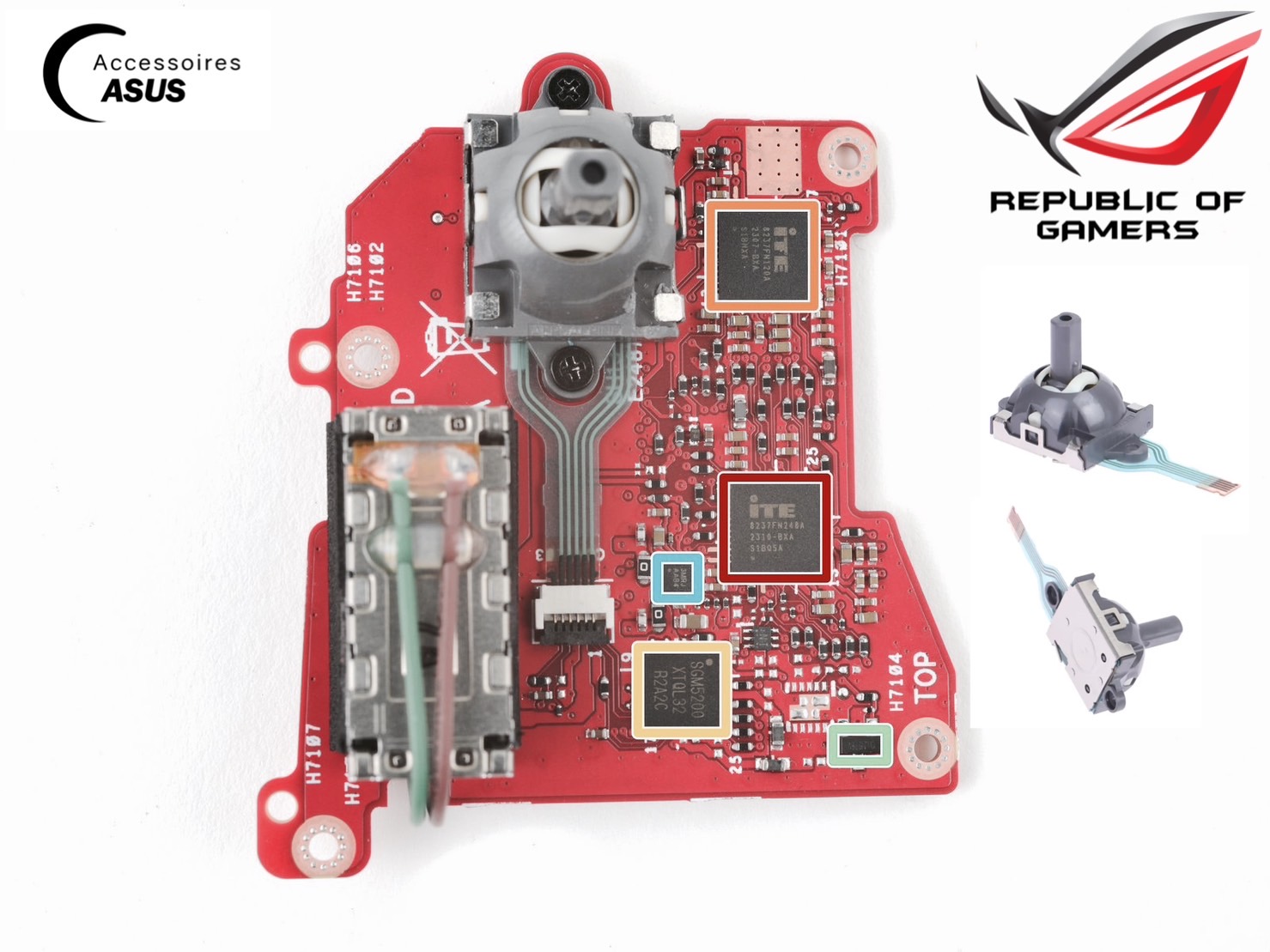 Asus ROG Ally Hall Effect Joysticks ชุดแกนหมุนจอยสติ๊ก rog ally parts ...