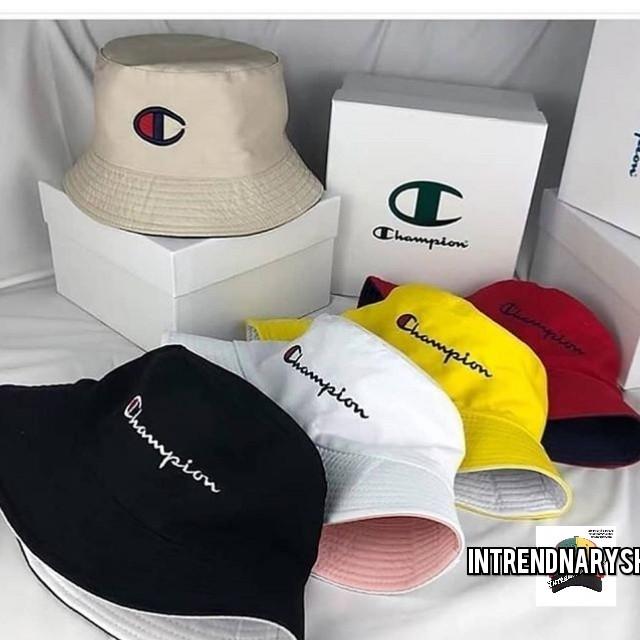 หมวก Champion Bucket แชมเปียนส์ ใส่ได้ 2 ด้าน หมวกชาวประมง หมวกหน้าร้อน ...